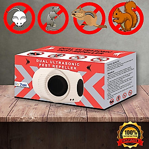 KN-18 Double Ultrasonic Mouse, Rat, Rodent, Squirrel Repeller