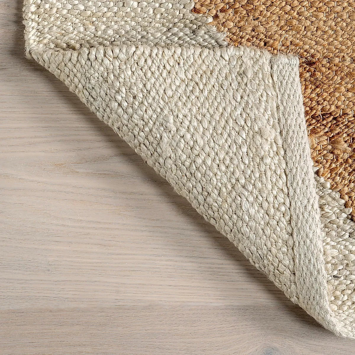 nuLOOM Pandora Diamond Jute Area Rug - 4x6 Jute Area Rug Global Inspired Ivory Rugs for Dining Room Rug Neutral Rug Living Room Rug Kitchen