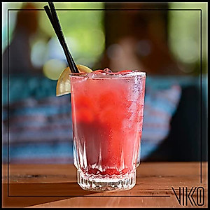 Vikko 5 Ounce Juice Glasses, Heavy Base SMALL Glassware for Drinking Orange Juice, Water, Perfect Cup for Children, Tasting, and Small Portions, Old Fashioned, Set of 6 Crystal Clear Glass Tumblers