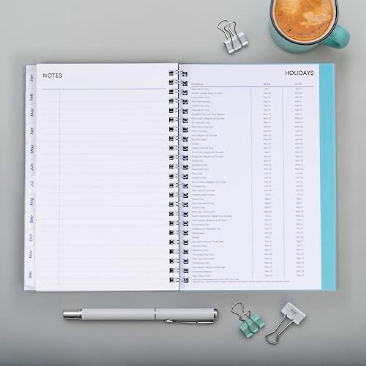 Blue Sky 2024 Weekly and Monthly Planner, January - December, 5" x 8", Frosted Cover, Wirebound, Chloe (144734)