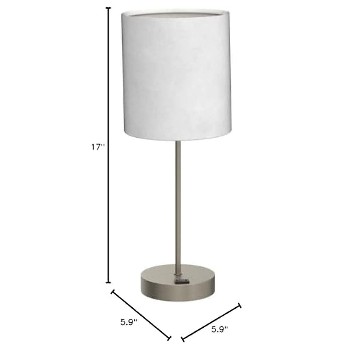 YAMEIWAN Bedside Lamps Set 2, 3 Way Full Dimming lamp with USB Ports, Type-C and AC Outlet, Nightstand Lamp for Bedroom Living Room, (LED Bulb Included) White