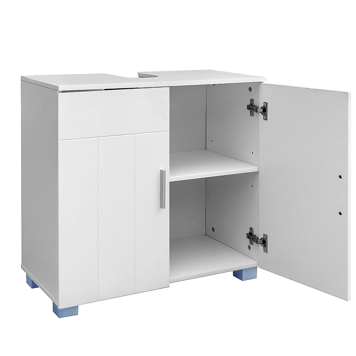 Pedestal Under Sink Storage Vanity with 2 Doors Traditional Bathroom Cabinet Space Saver Organizer White Pedestal Sink Storage Cabinet, Under Sink Cabinet, Bathroom Vanity Cabinet Great for Bathroom