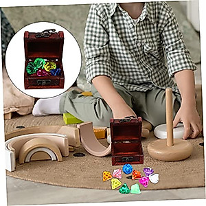 CANIGHT 1 Set Children's Jewel Toy Plastic Storage Box Toy Chest for Boys Pirate Accessories for Storage Bins Toys Jewelry Treasure Organizer Pirate Chest Toy Box Children's Gems Toys