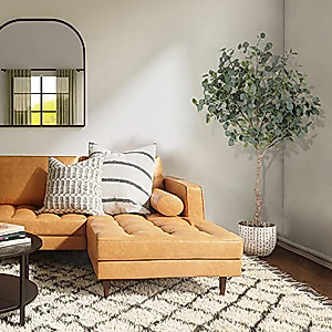 LYERSE 6ft Artificial Eucalyptus Tree in Plastic Nursery Pot, Tall Faux Eucalyptus Stems Fake Plants with 846 Silver Dollar Leaves, Artificial Trees for Office House Living Room Home Decor Indoor