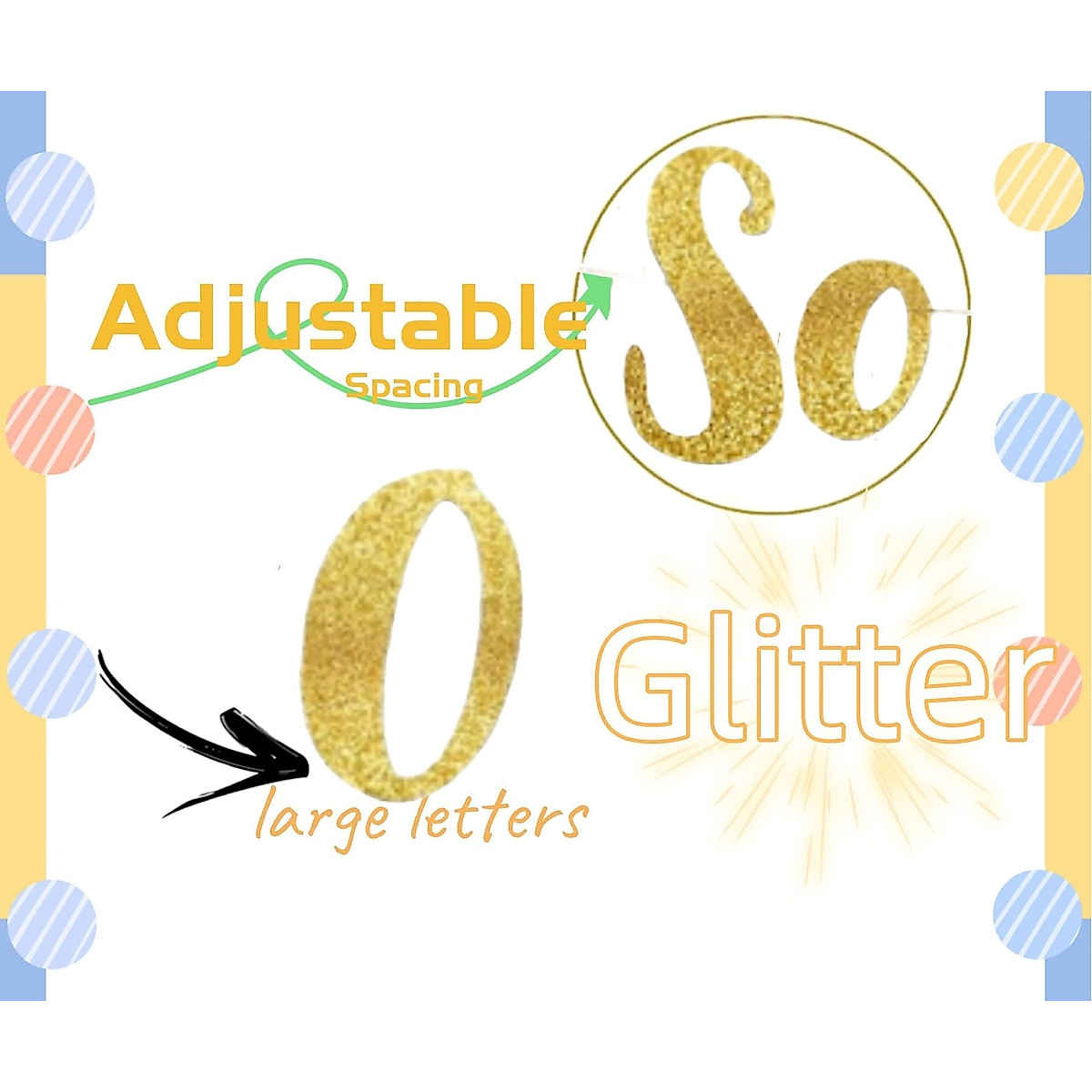 Funny Birthday Banner Glitter Happy 50th Birthday Party Decoration Supplies 50th Wedding Anniversary Decorations Hanging Garland Golden Triangle Flags Pennant Bunting