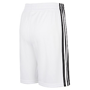 adidas Boys' Adi Classic 3-Stripe Shorts, White, Large (14/16)