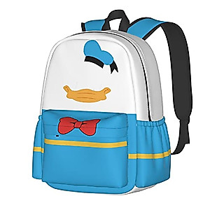 Cartoon Anime Backpack,3d Print Laptop Bag Large Casual Daypack Waterproof Backpacks For Travel Large Capacity Backpack，17 Inch (Blue)