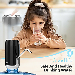 Automatic Water Pump Water Dispenser, USB Rechargeable Water Dispenser Water Pump, 5 Gallon Bottle Electric Water Pump,Portable Electric Water Bottle Pump for Camping,