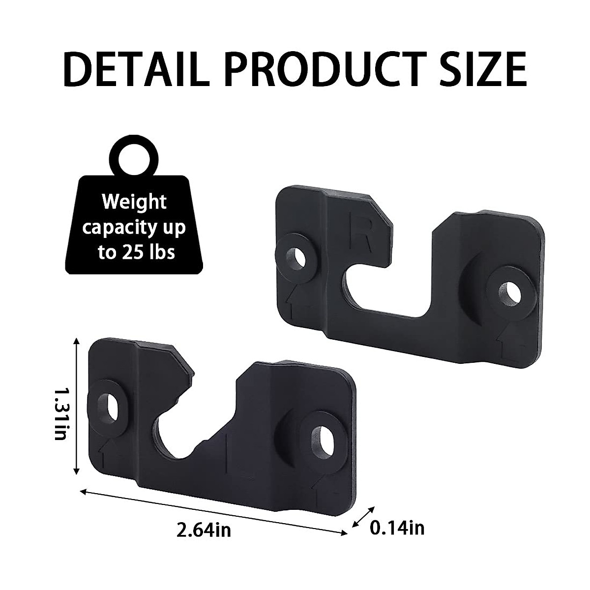 Tendodo 1 Pair of Soundbar Wall Mounting Bracket AH96-03064A for Samsung HWJ470 HW-J470 HW-J470/ZA HW-J470/ZP HW-J355 HWJ650 HW-J650 HW-J650/ZA HWJ651 HW-J651 HW-J651/ZA Soundar