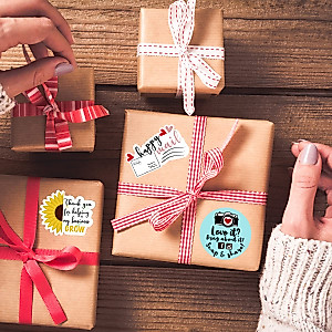 Happy Mail Stickers,Thank You Stickers,Handmade Stickers,Small Shop Stickers,Envelopes Stickers for Small Business, Online Retailers,Handmade Goods,500 Labels Per Roll