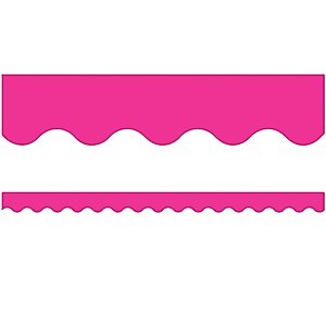 Teacher Created Resources Hot Pink Scalloped Border Trim (5582)
