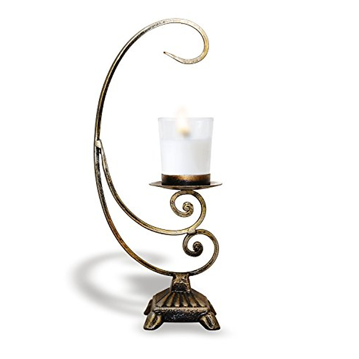 Harmonic Blossom Glass Votives 24 Pack - Premium White Unscented Votive Candles in Clear Elegant Holders - 15 Hour Long Lasting Burn Time - for Weddings, Parties and Event Decoration Centerpieces