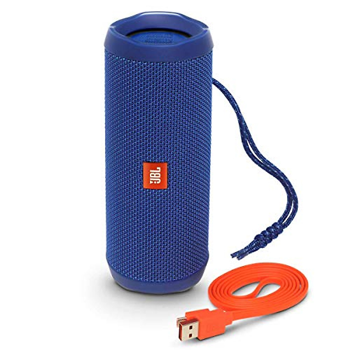 JBL Flip 4 IPX7 Waterproof Wireless Portable Bluetooth Rechargeable USB Speaker (Blue) (Renewed)