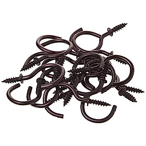 Liberty 160376 1-1/4" Cup Hooks (Pack of 18), Rubbed Bronze