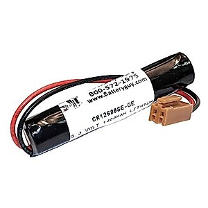 BatteryGuy CR12600SE-GE replcement 3.0V 1500mAh Lithium PLC Battery Brand Equivalent