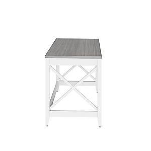 Alera ALEWSF4824GY 47.24 in. x 23.62 in. x 29.53 in. Farmhouse Writing Desk - Gray