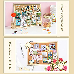 Cork Board Photo Wall, Home Pushpin Board, Message Board, Wall-Mounted Bulletin Board for Office or Classroom, Note Board