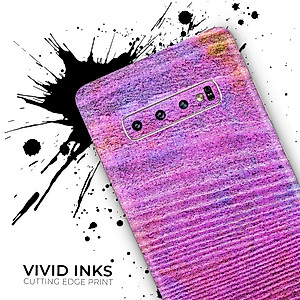 DesignSkinz Neon Pink Dyed Wood Grain Protective Vinyl Decal Wrap Skin Cover Compatible with The Samsung Galaxy S20 (Screen Trim & Back Glass Skin)