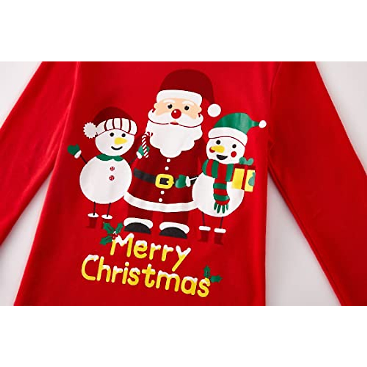 Akyzic Little Boys Girls Merry Christmas Pajamas Sets for Baby Boys Santa Claus Snowman Sleepwear Kids Toddler Boys Long Sleeve Winter PJS Clothes snowman1-6562-4T