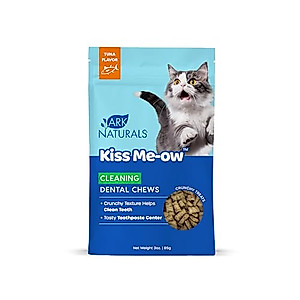 Ark Naturals, Kiss Me-Ow Cleaning Tuna Dental Chews, 3 oz
