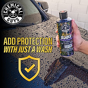 Chemical Guys CWS21216 HydroSuds Ceramic SiO2 Shine High Foaming Car Wash Soap (Works with Foam Cannons, Foam Guns or Bucket Washes) For Cars, Trucks, Motorcycles, RVs & More, 16 fl oz, Berry Scent