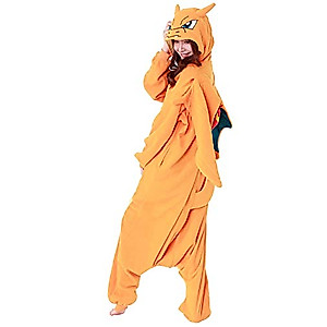 SAZAC Kigurumi - Pokemon - Charizard - Onesie Jumpsuit Halloween Costume Orange