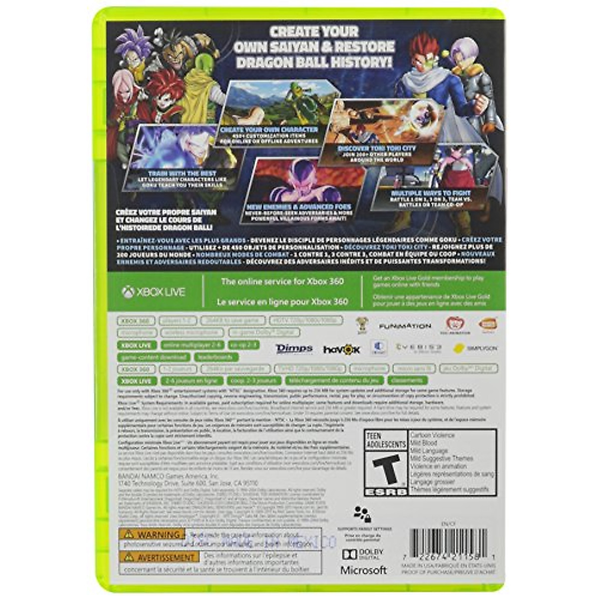 Dragon Ball Xenoverse - Xbox 360