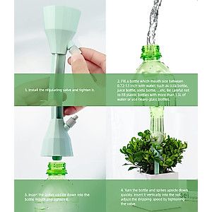 Aroma Season Self Watering Spikes - 8 Pcs Plant Waterer with Slow Release Control Valve - Automatic Watering Drip System Plant Watering Devices for Vacation and Indoor Outdoor Potted Plants