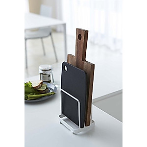 Yamazaki Home Plate Cutting Board Stand – Kitchen Storage Rack Holder Organizer