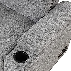 Harper & Bright Designs 87.4" Sleeper Sofa Bed, 2 in 1 Pull Out Sofa Bed L-Shape Couch with Storage Ottoman for Living Room, Bedroom and Small Apartment, Gray