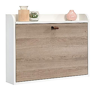 Sauder Anda Norr Wall Desk, White Finish