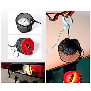 Vikodah Drawstring Bags, Nylon Cinch and Ditty Stuff Pouch,Mesh-Stuff-Sack for Camping Travel Gym Sports Storage 5-in-2