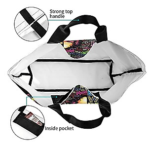 YBSJDQ African American Woman Tote Bags Shoulder Bag Afro Black Girl Magic Satchel Handbags For Shopping,Work,Gym,Gift Bag Tote Bag a