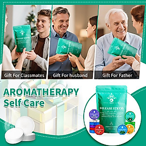 MR Shower Steamers Aromatherapy, 20-Pack Shower Bombs Organic with Verbena, Orange&Vanilla, Watermelon, Lemongrass&Coconut, Eucalyptus&Mint Essential Oil, Birthday Mothers Day Gifts for Her