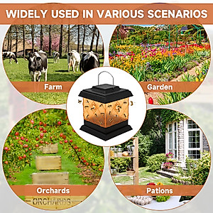 12 Packs Wasps Box Outdoor Hanging,Bees Box Catcher Wasps Reusable Yellow Jacket Box