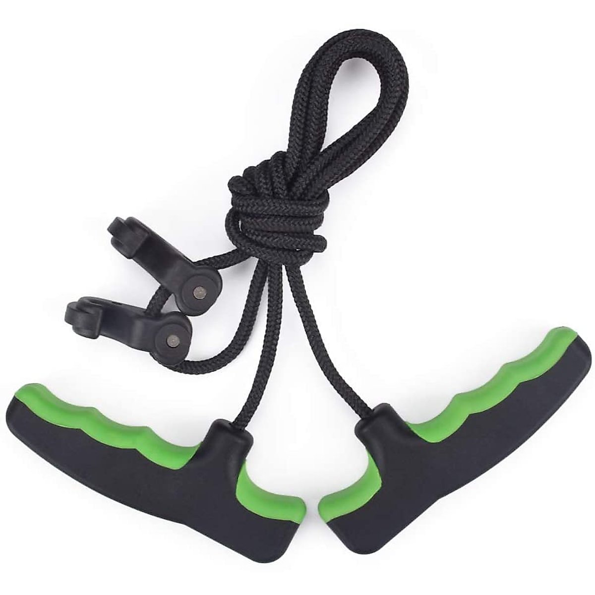 GPP Crossbow Cocking Device Three Finger Double Handle Crossbows Rope Cocker Aid Cocking String Tool (Green and Black)