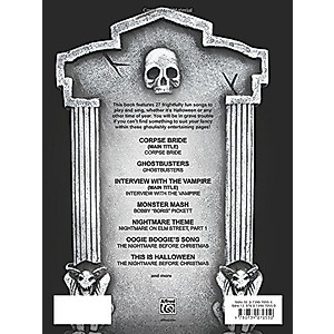 The Halloween SongBOOk: Piano/Vocal/Guitar & Piano Solos