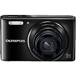 Olympus Stylus VG-180 16-Megapixel 5X 26mm Wide Optical Zoom 2.7 Inch LCD - Black