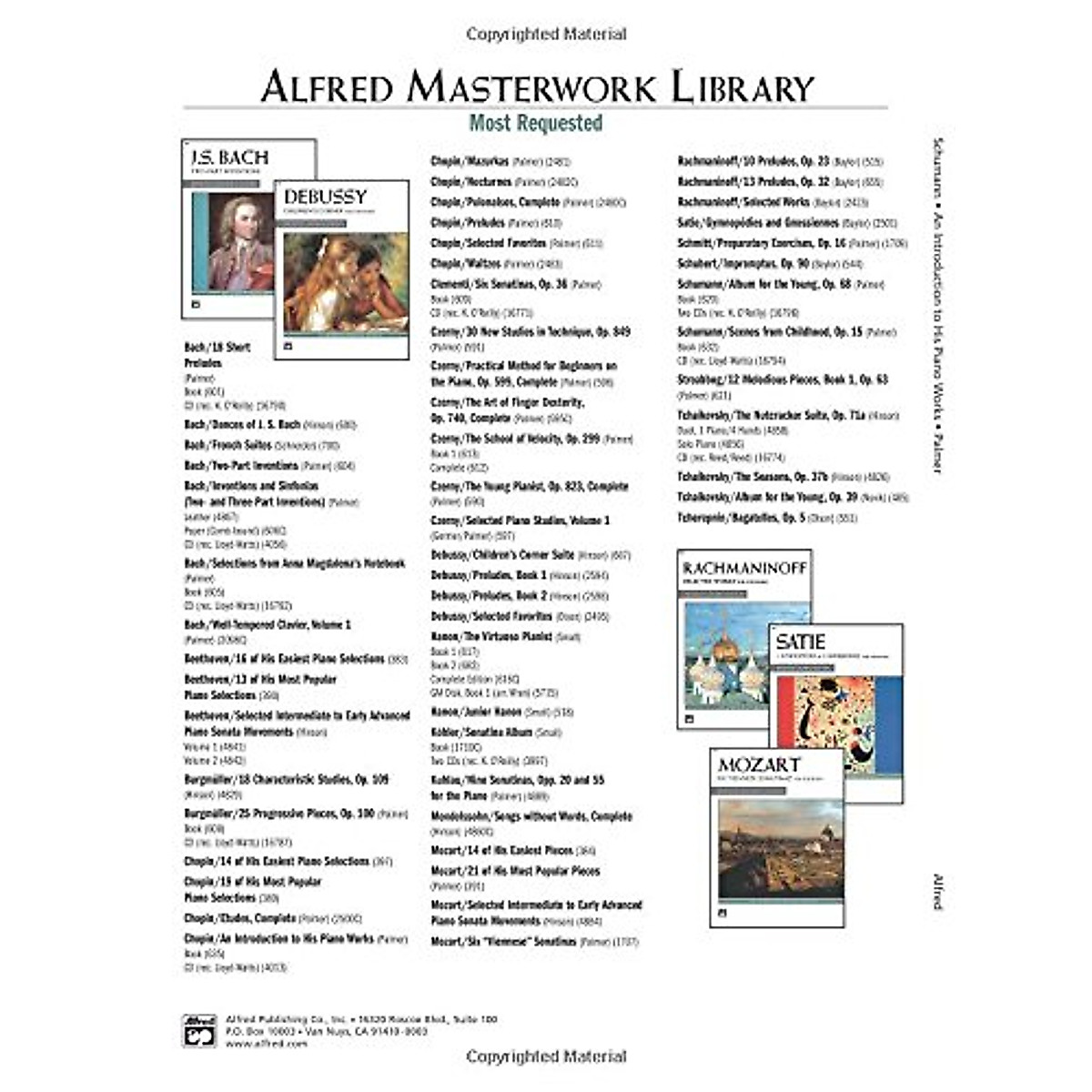 Schumann -- An Introduction to His Piano Works (Alfred Masterwork Edition)