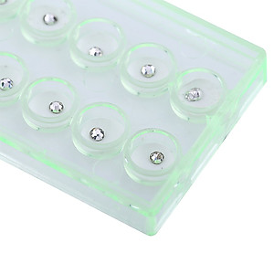 Tooth Ornaments, 10pcs 2mm Dental Crystal Tooth Ornaments Tooth Gems Teeth Jewelry Gem Decoration White with Box