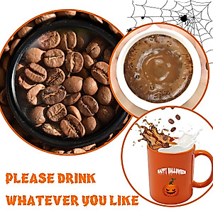 4 Pieces Halloween Ceramic Mug Set Halloween Mug Pumpkin Mug Ghost Mug Witch Mug Death Mug Halloween Family Mug Trick or Treat Halloween Gifts Mug Set for Kitchen Office Home