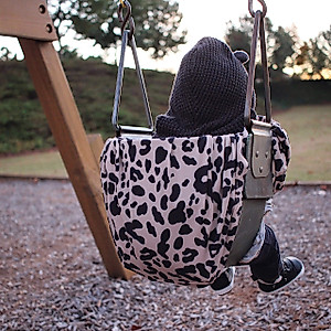 Nursing Cover Carseat Canopy-Multi-USE Soft Stretchy Car Seat Covers for Nursing Scarf, Breast Feeding, High Chair, Shopping Cart Cover, Park Swing, Changing Table Cover-Girl or Baby Boy-Cheetah Print