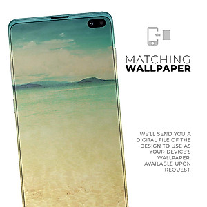 DesignSkinz Vintage Vibrant Beach Scene Protective Vinyl Decal Wrap Skin Cover Compatible with The Samsung Galaxy S20 (Screen Trim & Back Glass Skin)