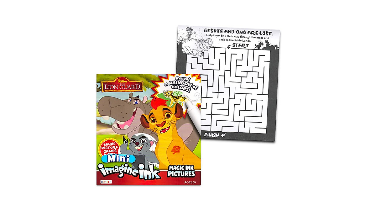 Disney Pixar Magic Ink Coloring Book Set for Kids