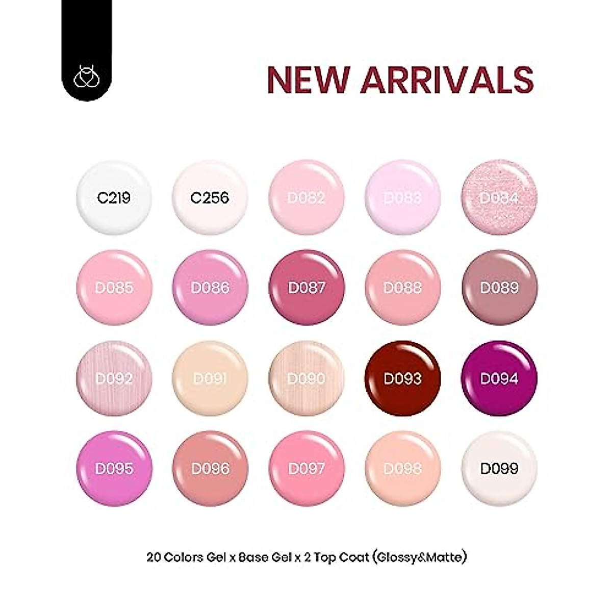 Beetles Gel Nail Polish 23Pcs Nail Set Dare to Bare Collection Nude Pink White Neutral Soak off Uv Led Lamp Needed Manicure with 3Pcs Base Matte and Glossy Top All Seasons for Girls Women