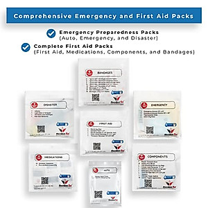First Aid Kit for Home and First Aid Kit for Car - Travel First Aid Kit and Camping Gear - Travel Size Hiking First Aid Kit and First Aid Bag - Emergency Preparedness Items and First Aid Kit Survival