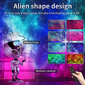 Inandon Aliensun Star Projector Galaxy Projector Starry Nebula Ceiling LED Lamp Night Lights Galaxy Light Projector with Remote Control voice interaction Timer gift for Kids Adults Birthdays Christmas