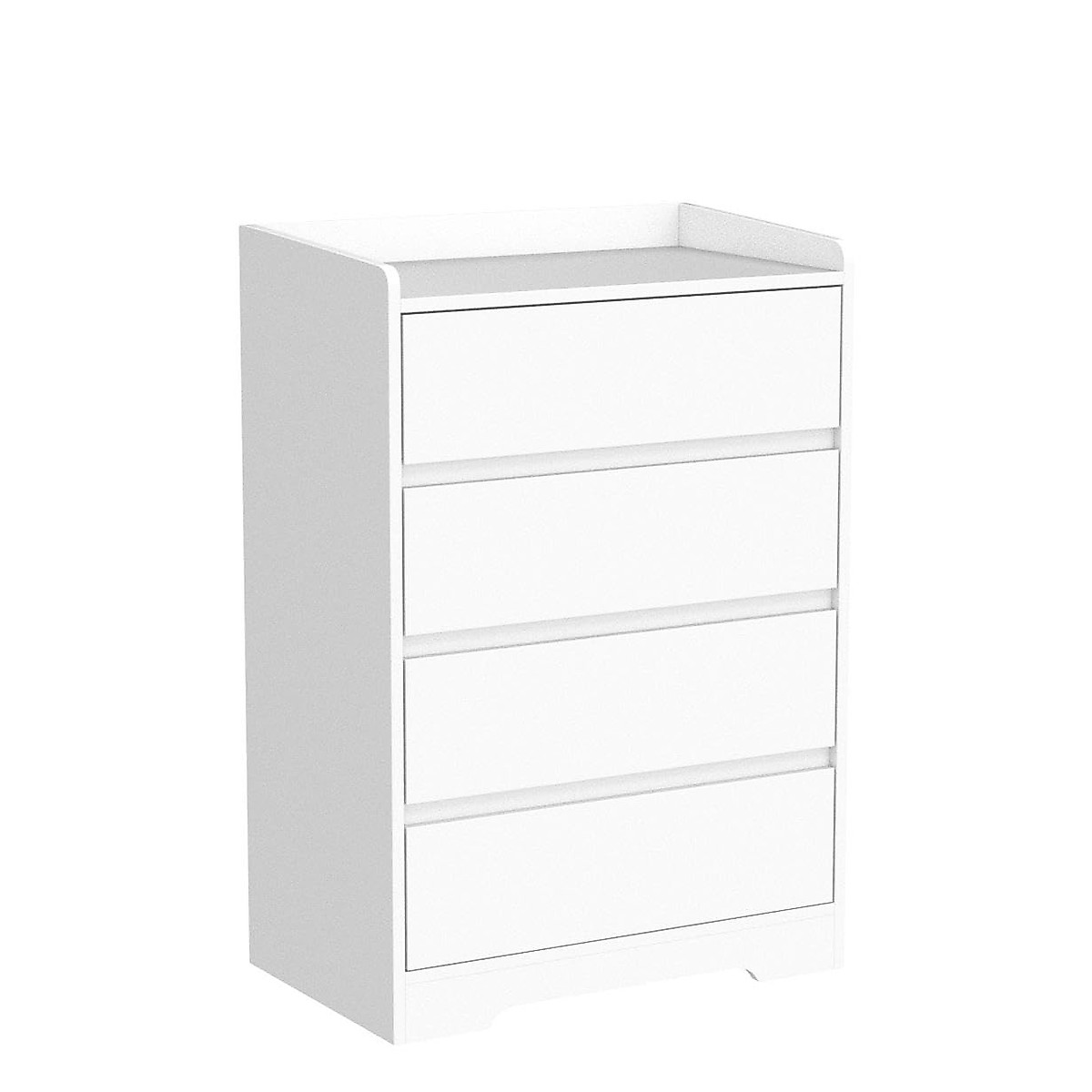 CIPACHO White 4 Drawer Dresser for Bedroom, Modern Wood Storage Chest of Drawers for Nursery, Living Room,Kid Room (4 Drawer)