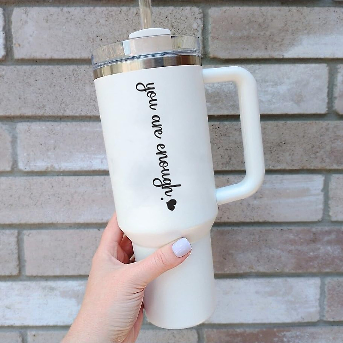 3x You Are Enough Rearview Mirror Decal,Vinyl Car Decals For Women,Vanity Mirror Stickers,Girl Car Decal Gifts,Car Window Decal,Car Mirror Sticker,Car Window Decal, Self Affirmations Decal