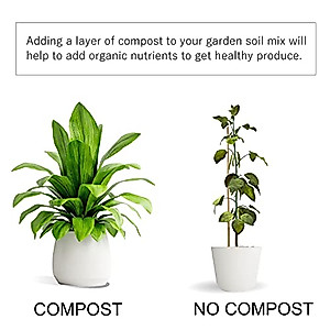 Old Potters Organic Compost 10 lbs - Plant Based Potting Soil - Home, Garden Organic Fertilizer - Complete Food for Plants - Boosts Plant Growth - Use for Indoor and Outdoor Farming, 10 LBS (8 Quarts)